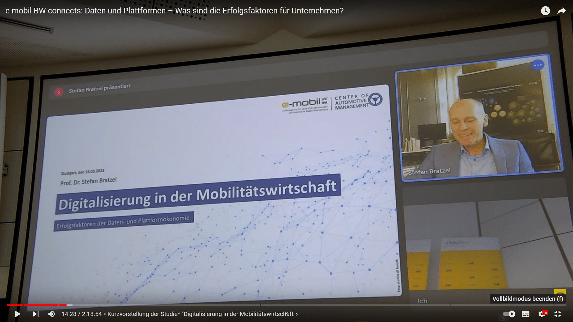 Video zur Studie: "Digitalisierung in der Mobilitätswirtschaft." - CAM